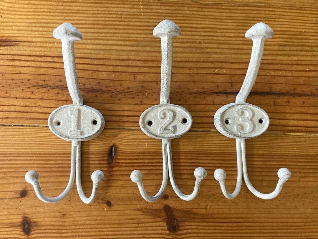 Re-purposed, School Hooks, School House, Hat Rack, Kid Rack, Cast Iron ...