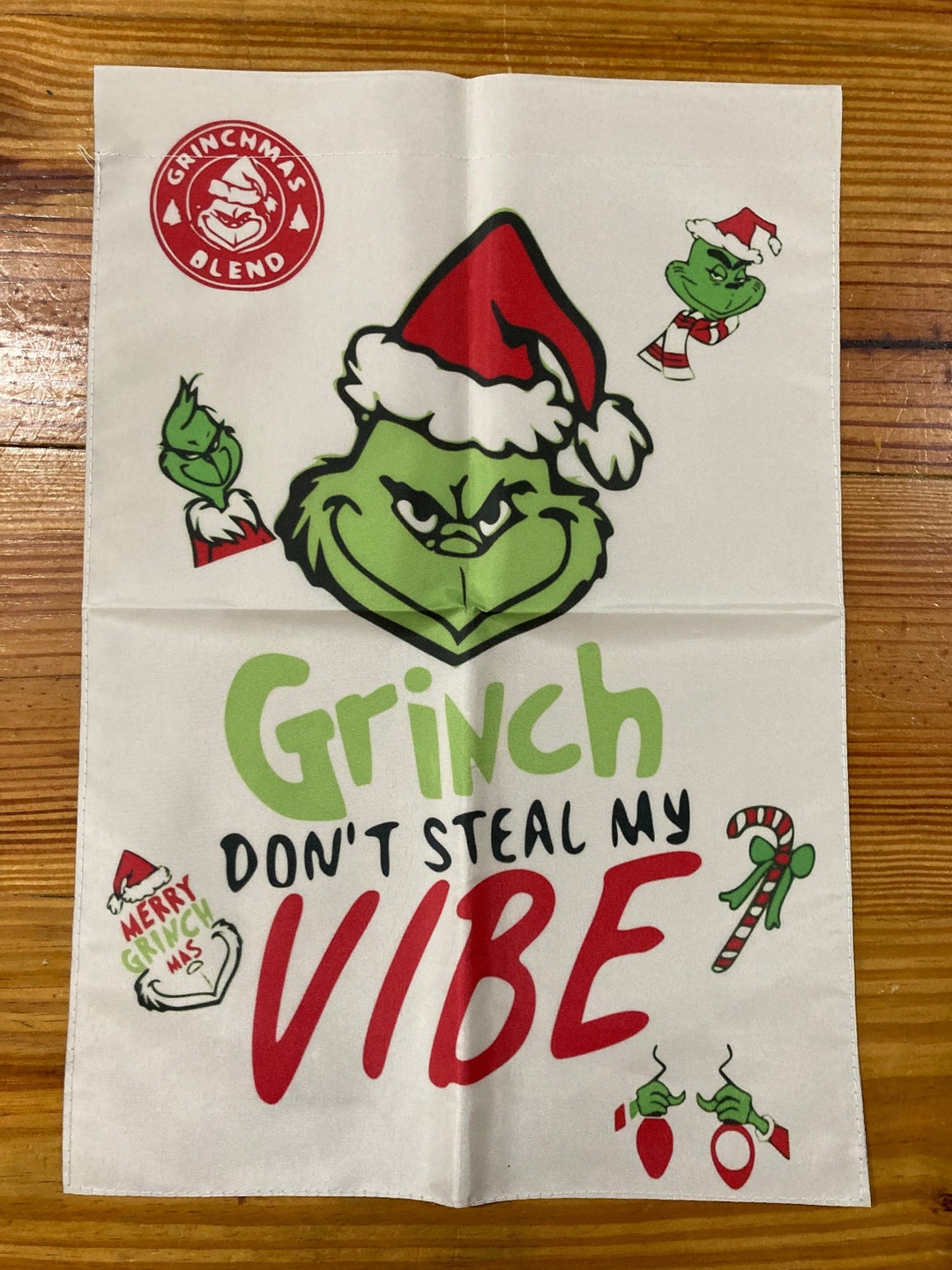 Yard Flag Christmas Flag Grinch Flag Grinch Grinch Vibe - Etsy