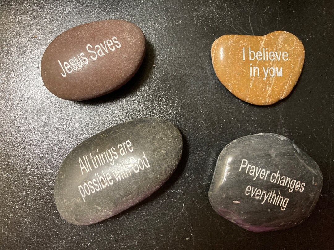 Prayer Rock, Jesus Saves Rock, All Things Rock, I Believe Rock ...