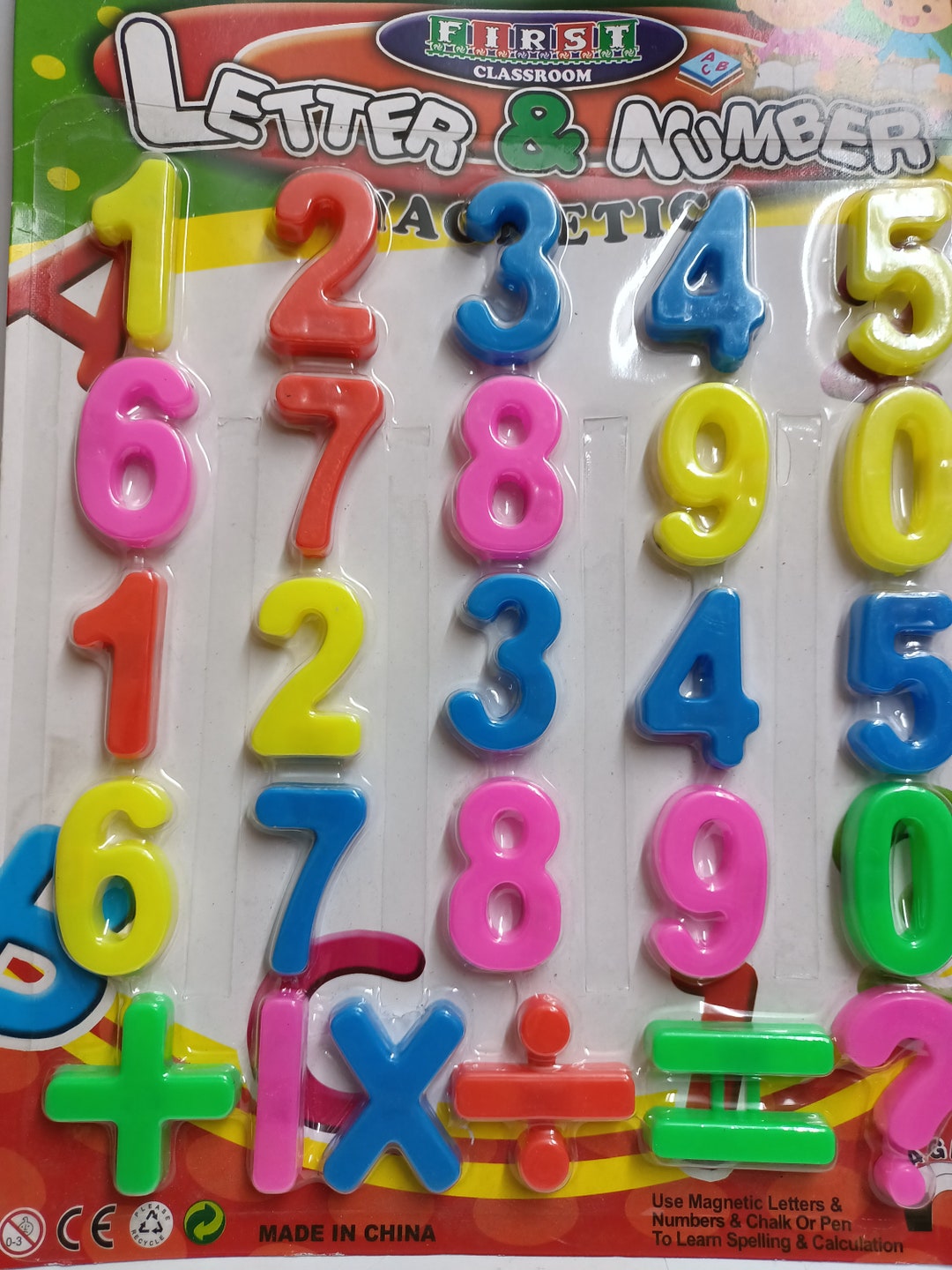 Magnetic Plastic Numbers and Signs in Mathematics to Teach - Etsy