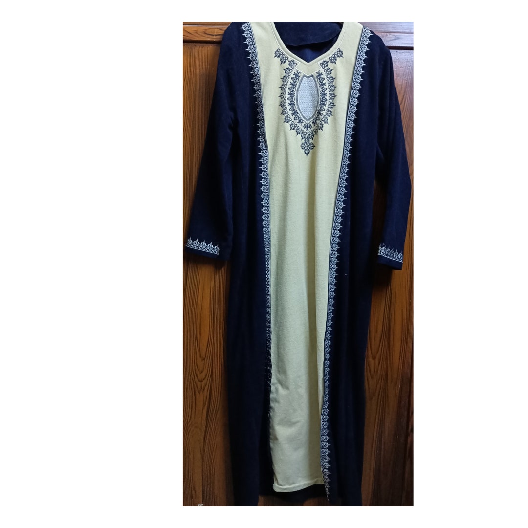 A Beautiful Middle Eastern Dress for Winter, Machine Embroidered, Used ...