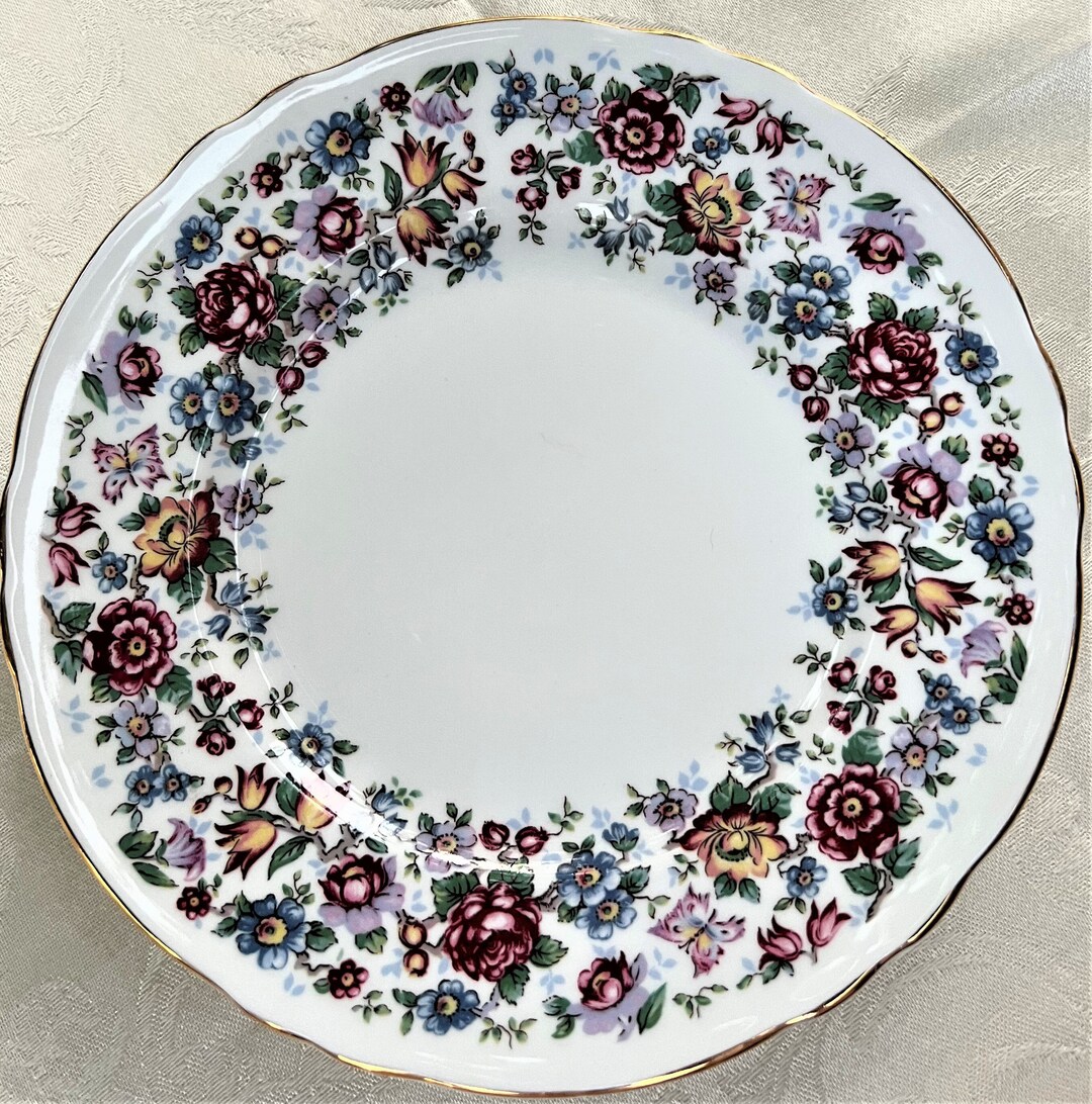 Springtime Salad Bone China Plate 8 1/4 Made in - Etsy