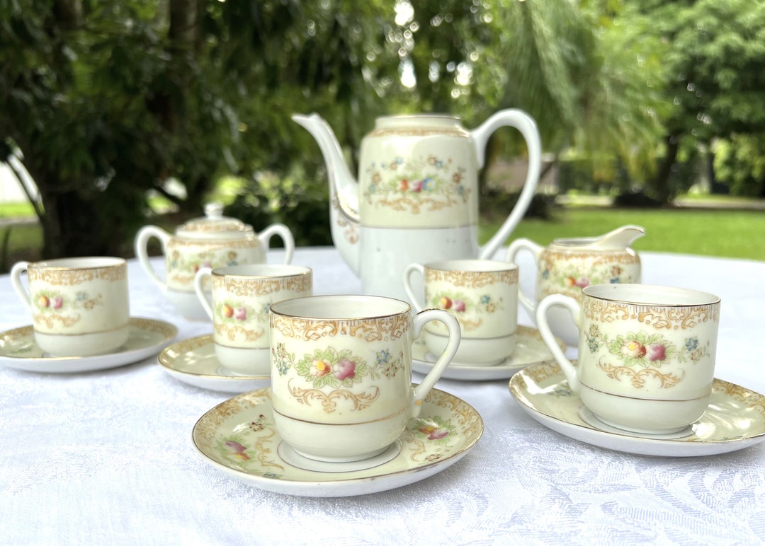 MK Coffee Set 14 Pieces Made in Occupied Japan. Very Hard to Find! - Etsy