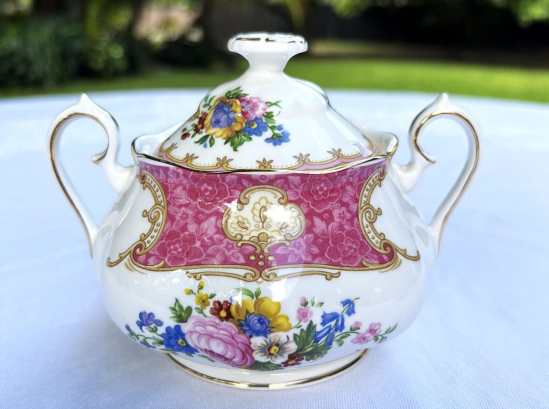 Royal Albert Lady Carlyle Covered Sugar Bowl. Made in England - Etsy
