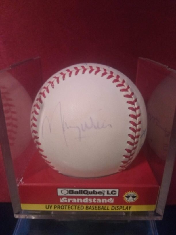 Lou Brock, Rickey Henderson, Maury Wills Vince Coleman AUTOGRAPHED Ball ...
