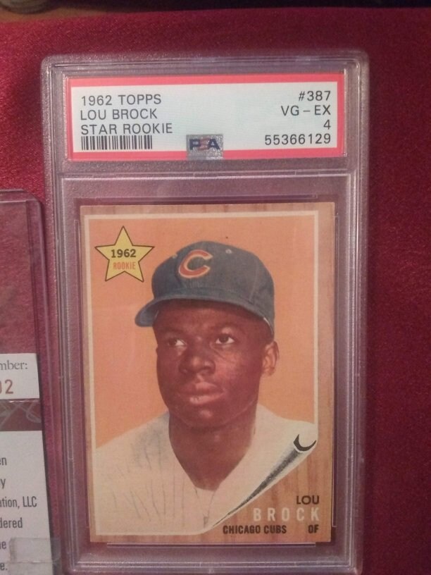 Lou Brock, Rickey Henderson, Maury Wills Vince Coleman AUTOGRAPHED Ball ...