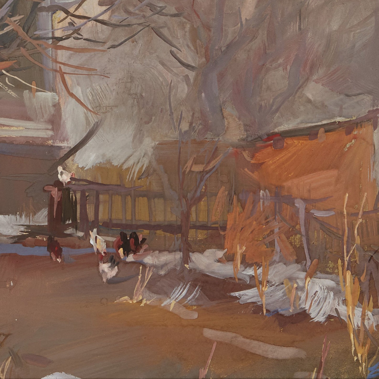 Original Gouache Painting, Fine Art, Village, Plein Air Painting ...