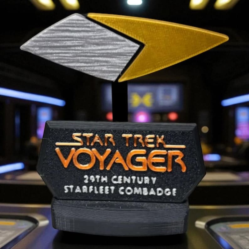 3D Printed Combadge Prop: Star Trek Voyager, DS9, Multiple Variants - Etsy