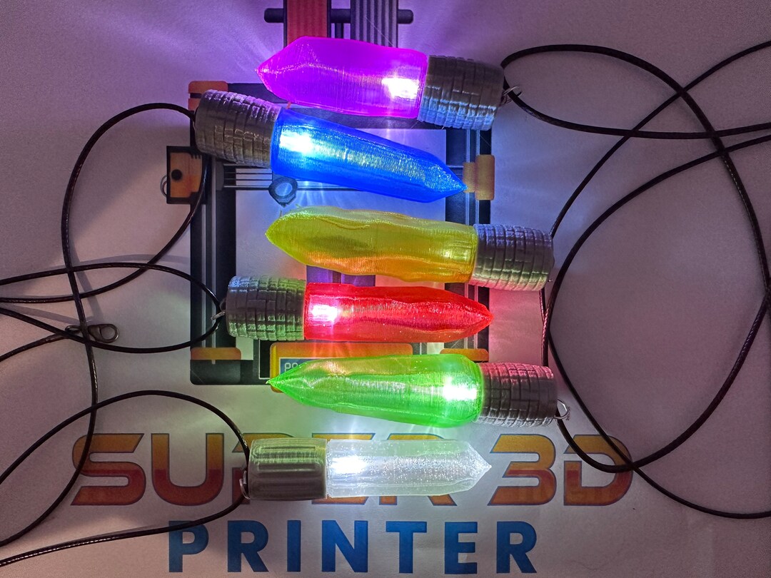 Kyber Crystal Necklace | Lights up | Multi-color | 3D Printed | Galaxy ...