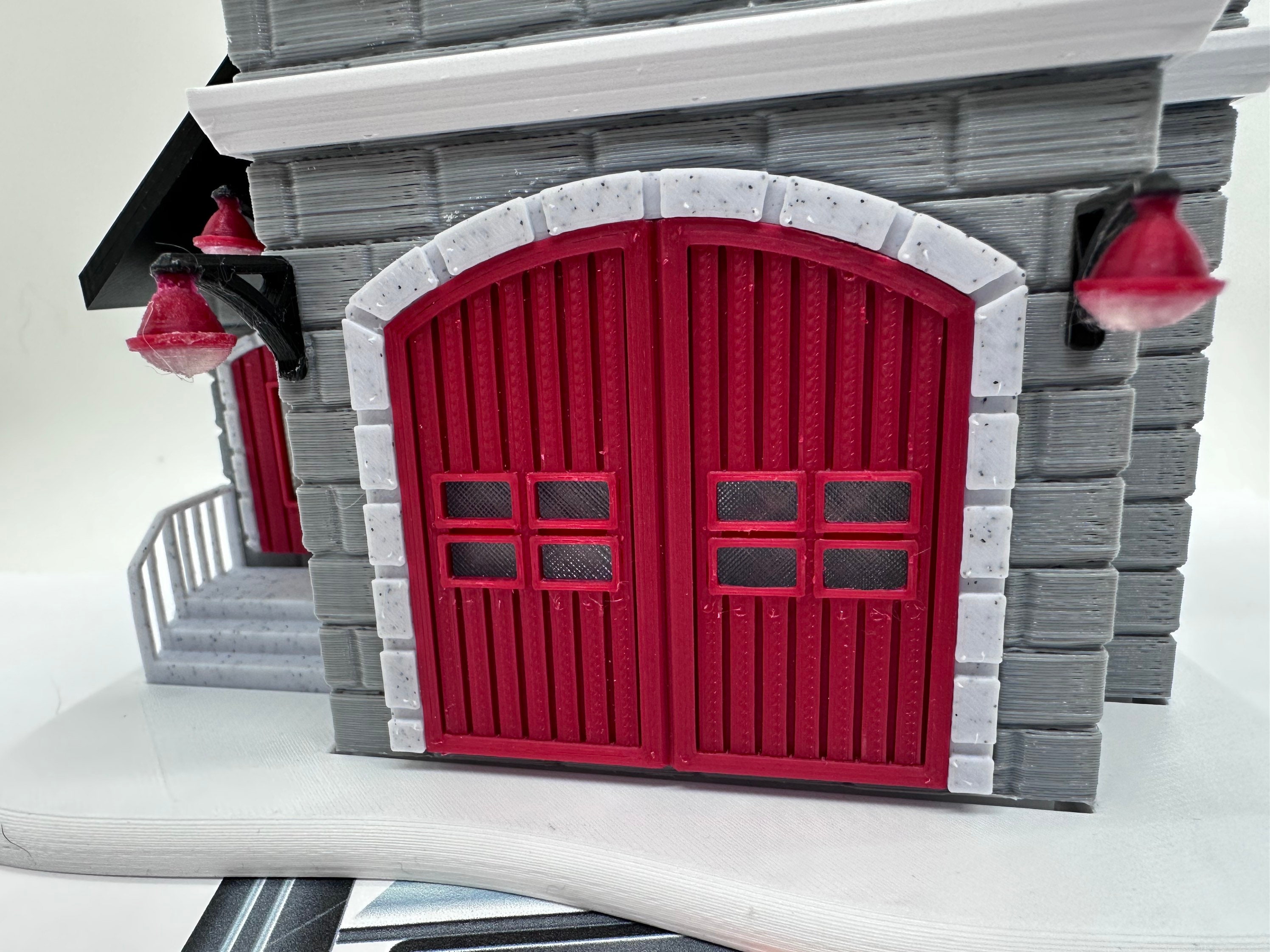 Firehouse | Christmas Village | 3D Printed - Etsy