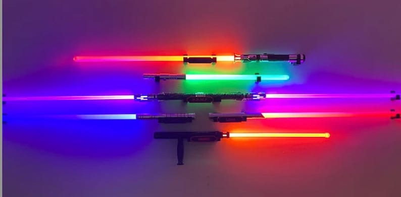 Horizontal Lightsaber Wall Mount Holder Display - Etsy