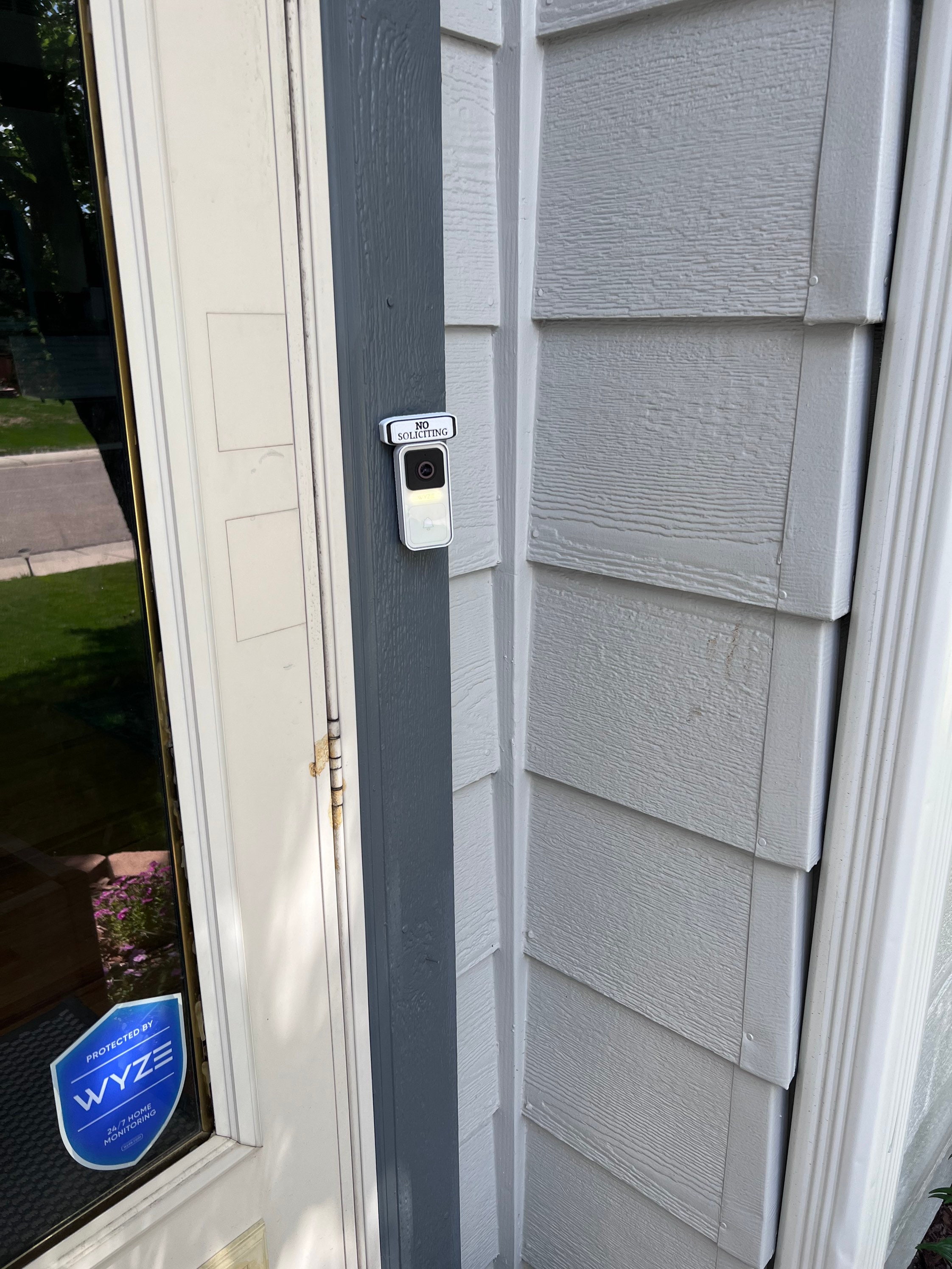 No Soliciting Sign Wyze Doorbell Frame Wired - Etsy