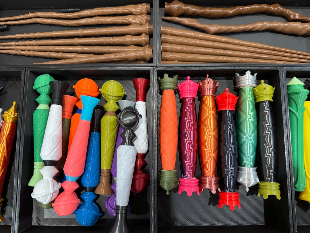 Wizard Wand Party Favors: Modular 3D Printed Wands - Etsy