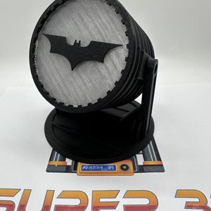 3D Printed Bat Signal: Customizable Desktop Decor - Etsy