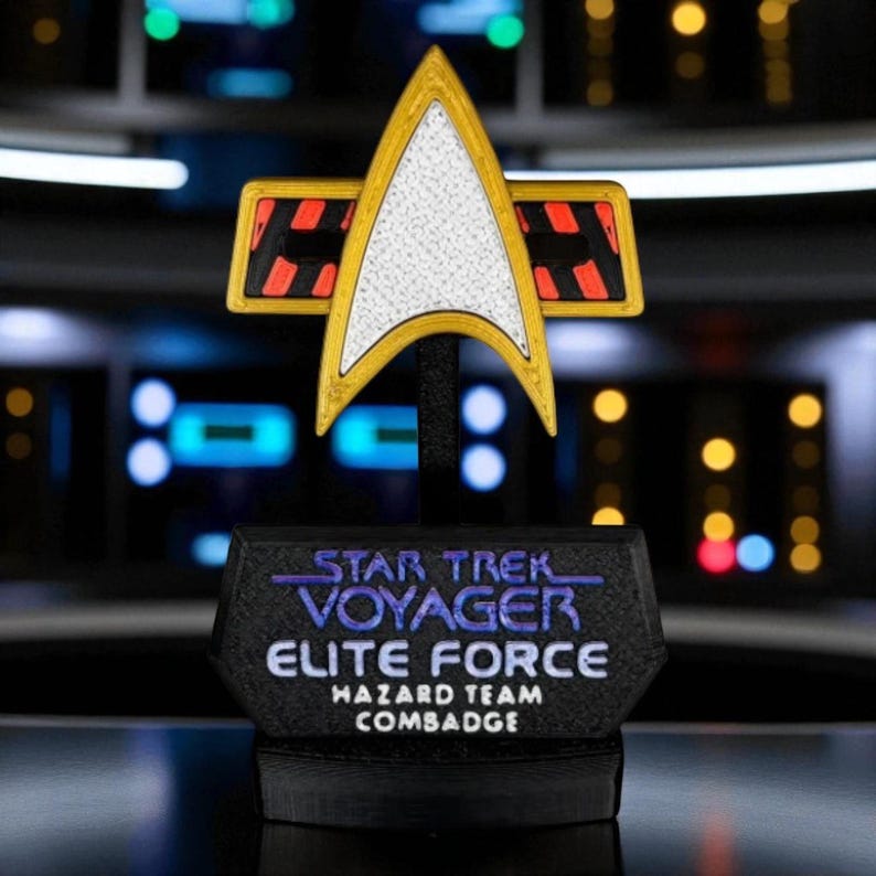3D Printed Combadge Prop: Star Trek Voyager, DS9, Multiple Variants - Etsy