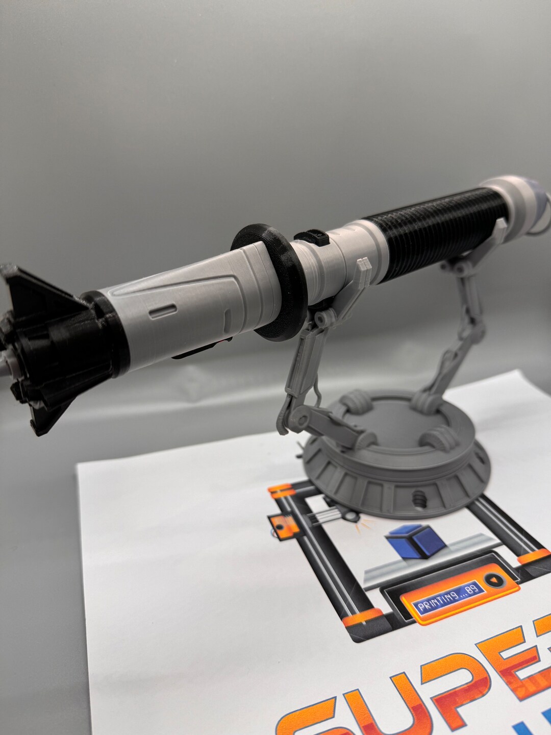 Lightsaber Mount Holder Display | 3D Printed | Galaxy's Edge | Savi's ...