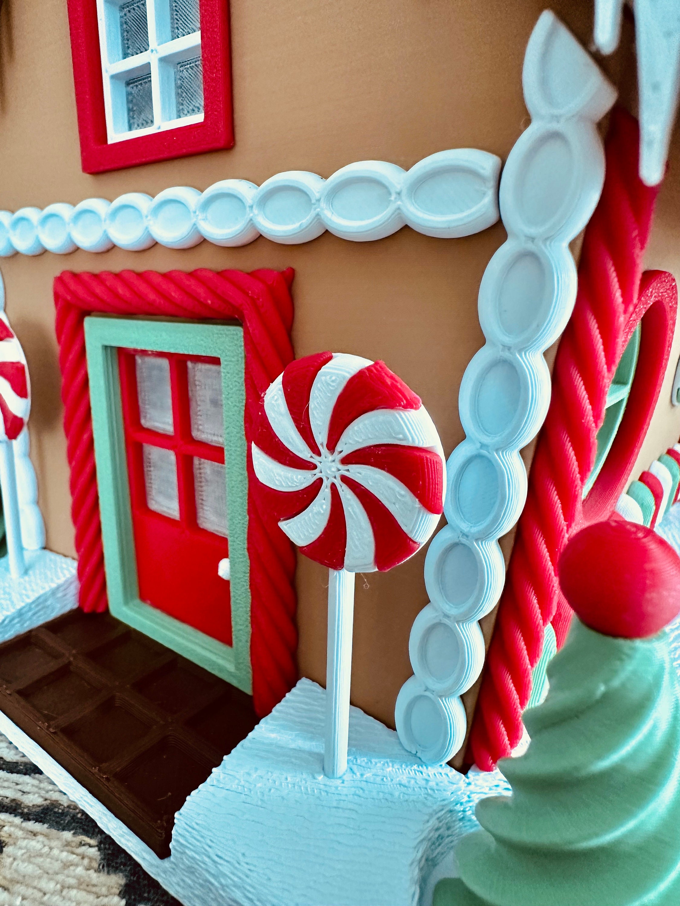 3D Printed Gingerbread House Kit or Completed | No Paint Required ...