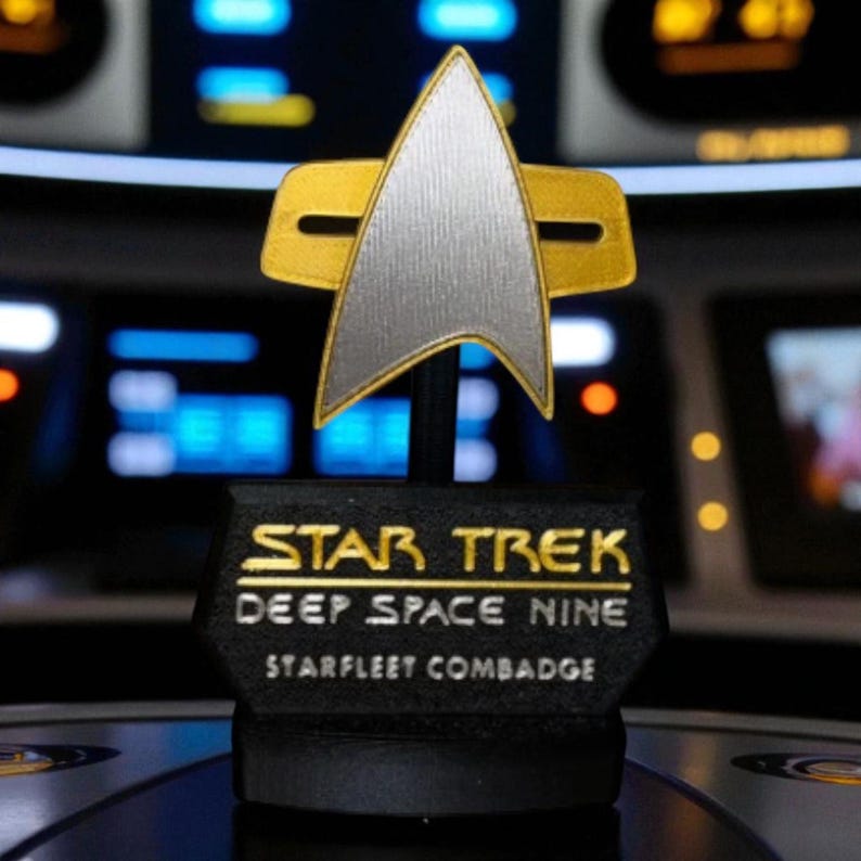 3D Printed Combadge Prop: Star Trek Voyager, DS9, Multiple Variants - Etsy