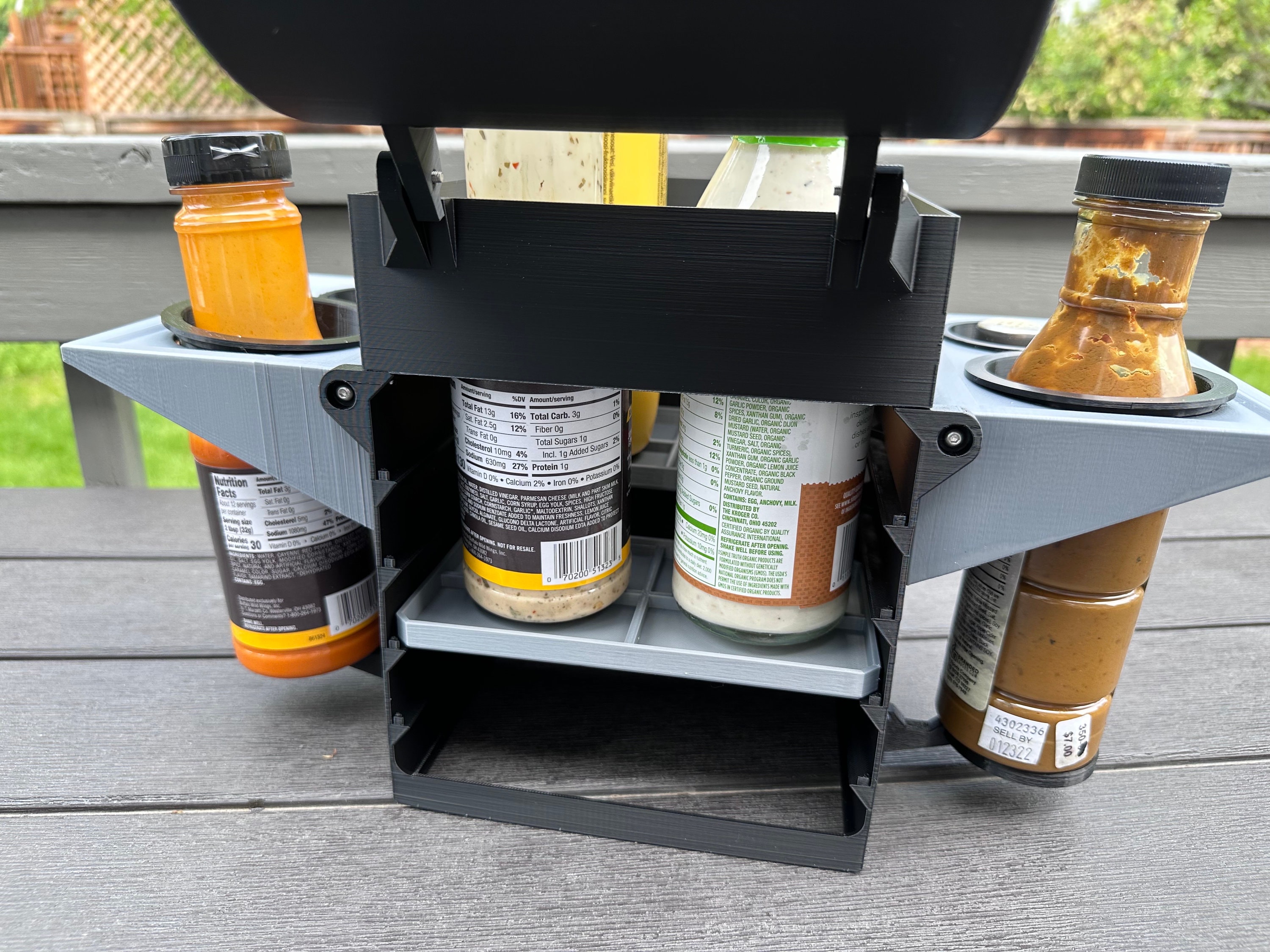 Grill-inspired BBQ Condiment Holder | Stylish and Functional Accessory ...