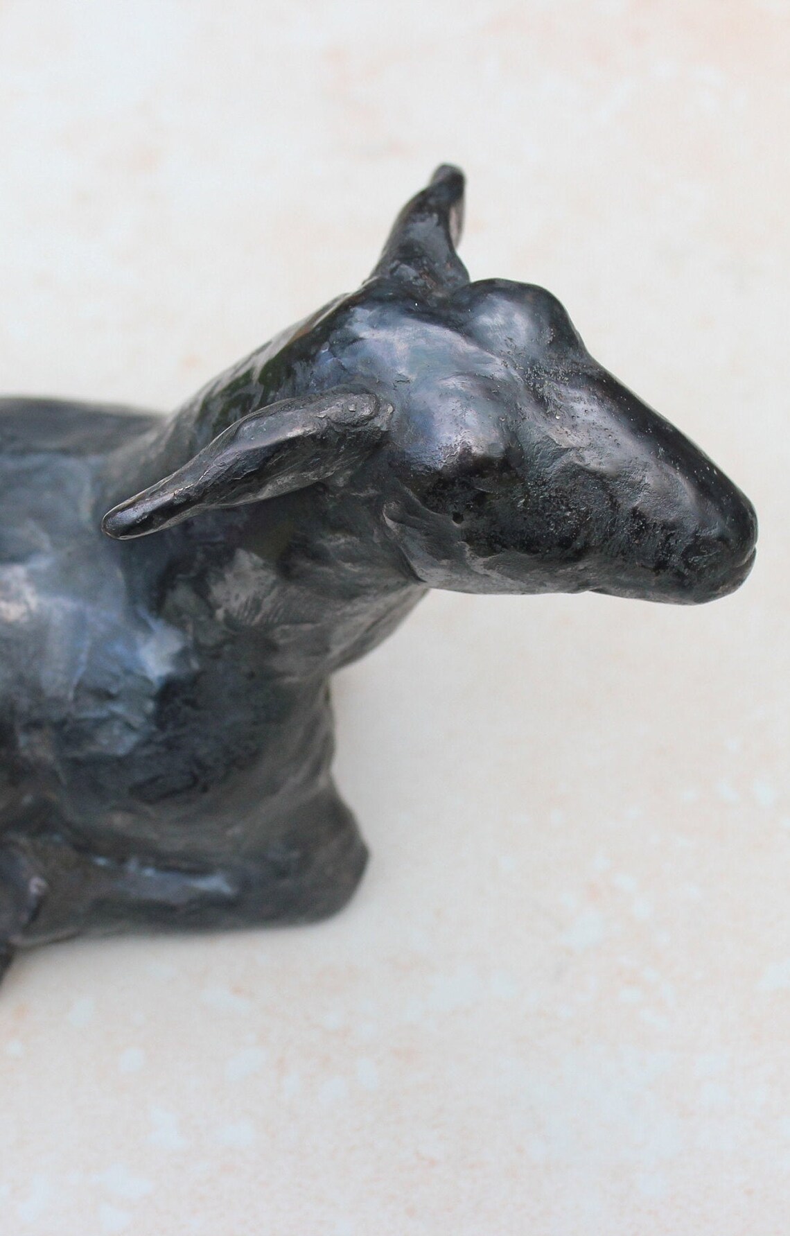 Bronze Sheep Sculpture: Mother and Baby Art - Forestroadstudio - Etsy
