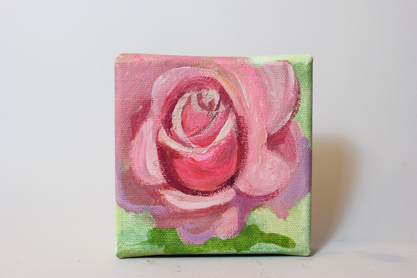 Rose Painting Acrylic Original Canvas Painting Floral - Etsy