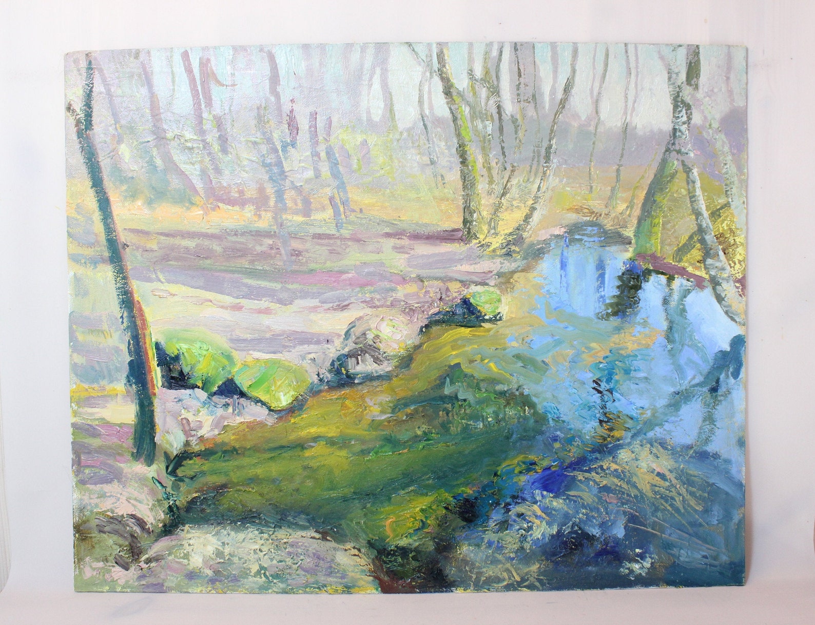 Spring River Painting Original Landscape Oil Painting on - Etsy