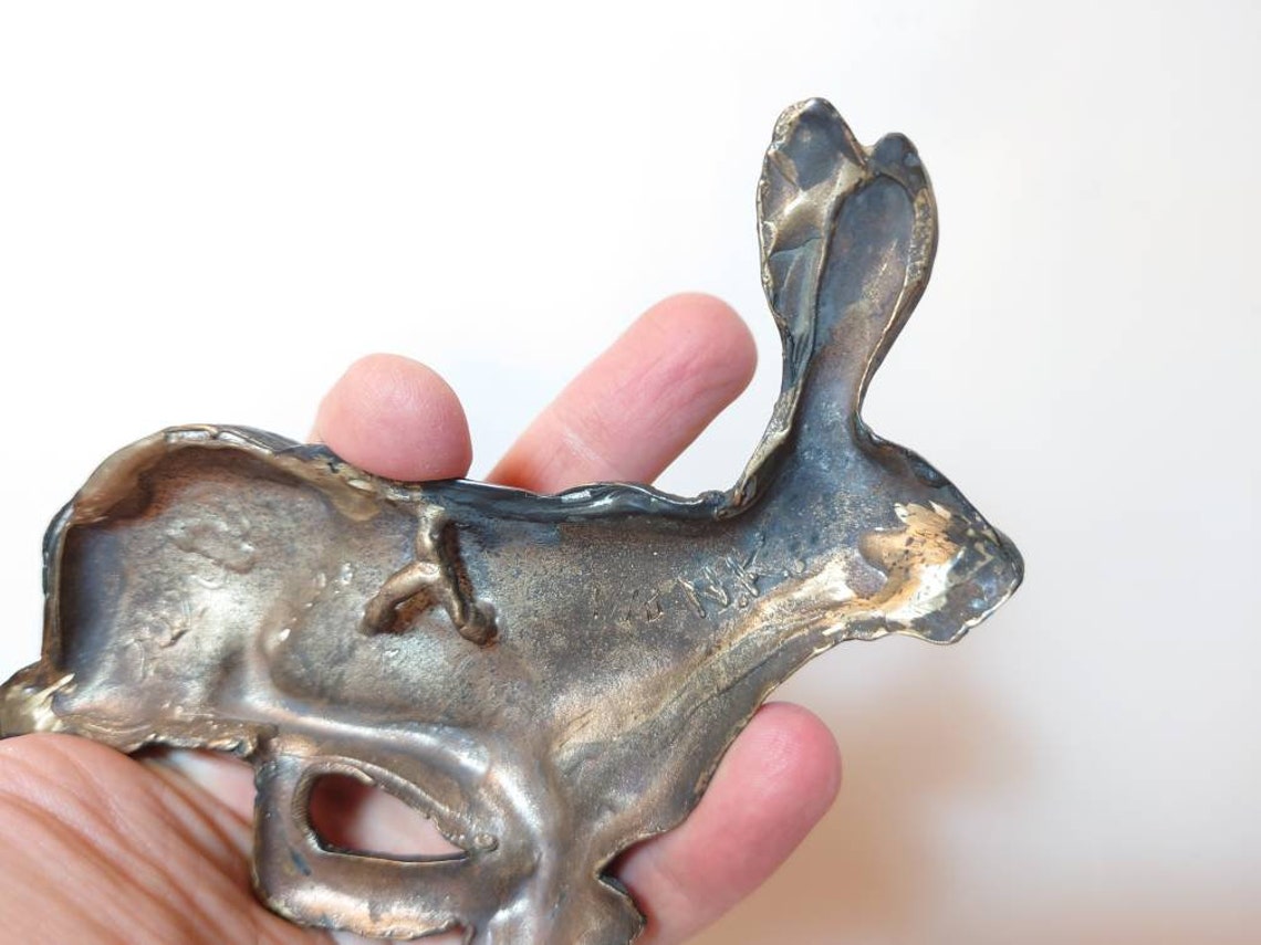 Solid Bronze Sculpture Hare Wall Decor Countryside Animals - Etsy