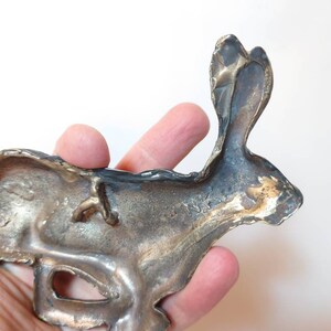 Solid Bronze Sculpture, Hare Wall Decor, Countryside Animals - Etsy