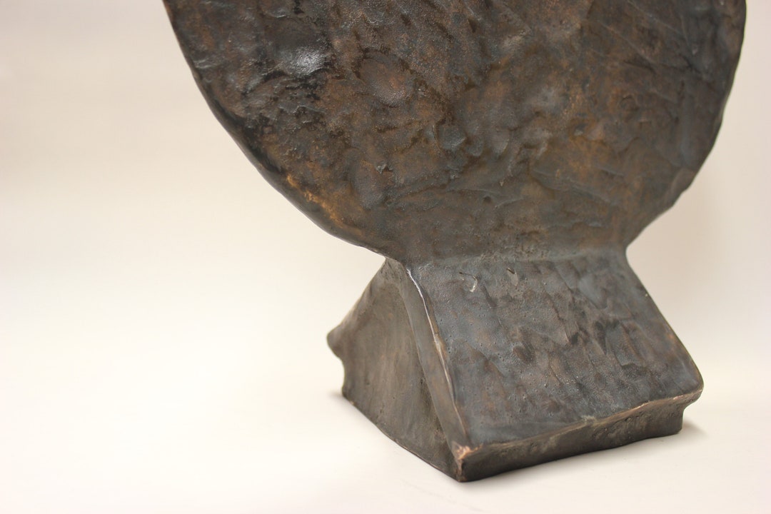 Original Bronze Sculpture, Abstract Sculpture, House and Tree Art by ...