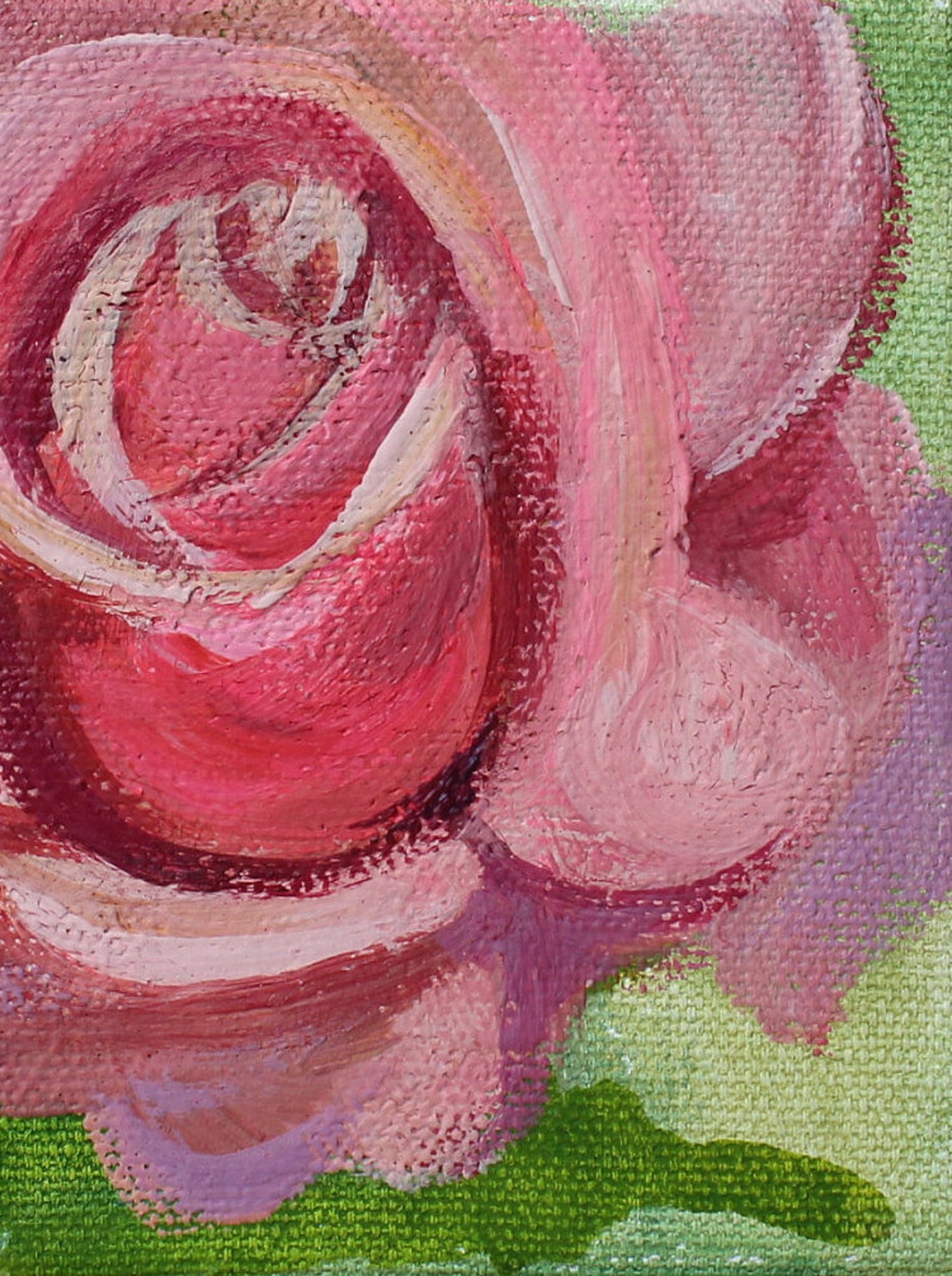 Rose Painting Acrylic Original Canvas Painting Floral - Etsy