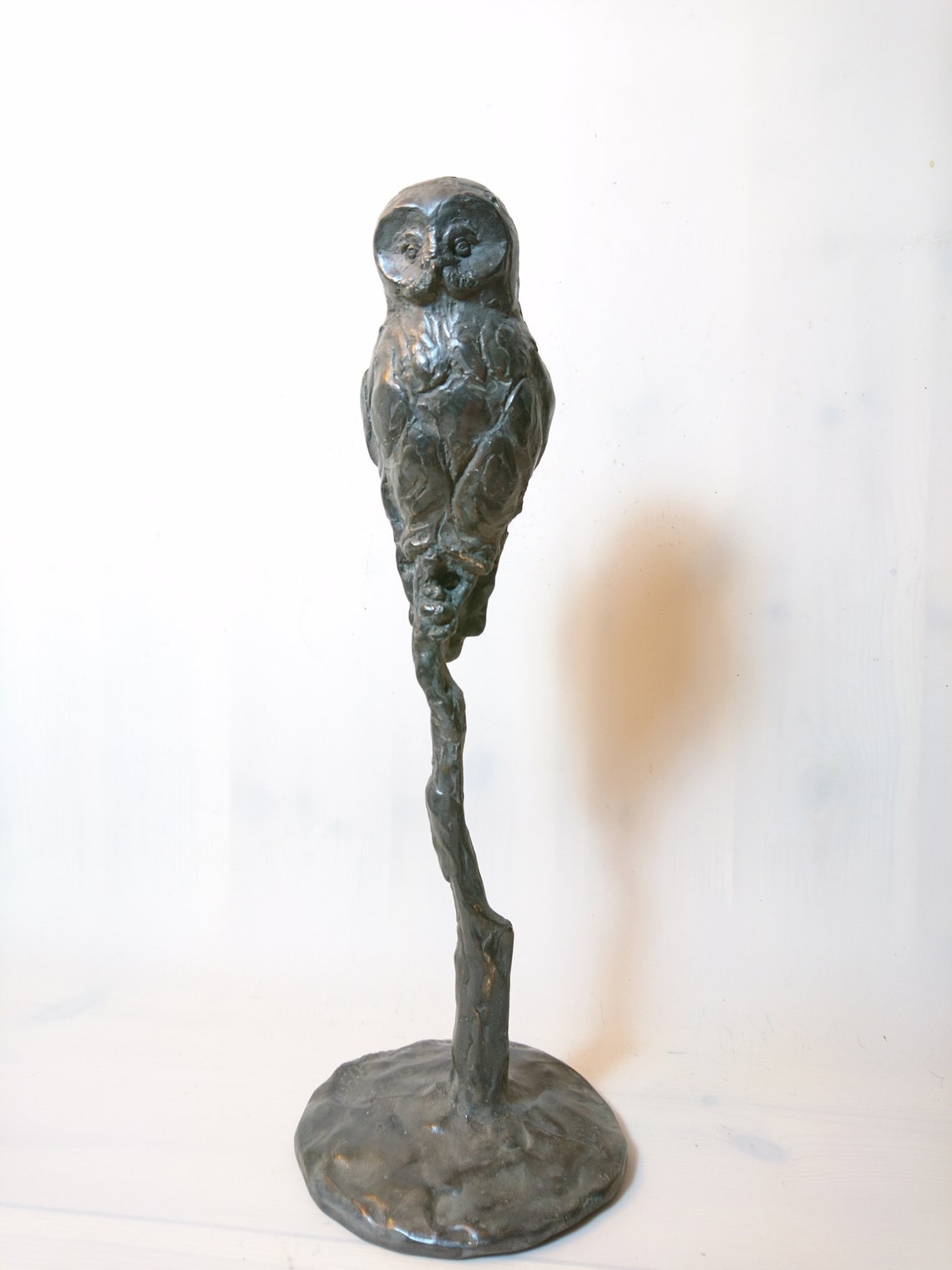 Bronze Owl Sculpture Original Bronze Art Bird Statue - Etsy