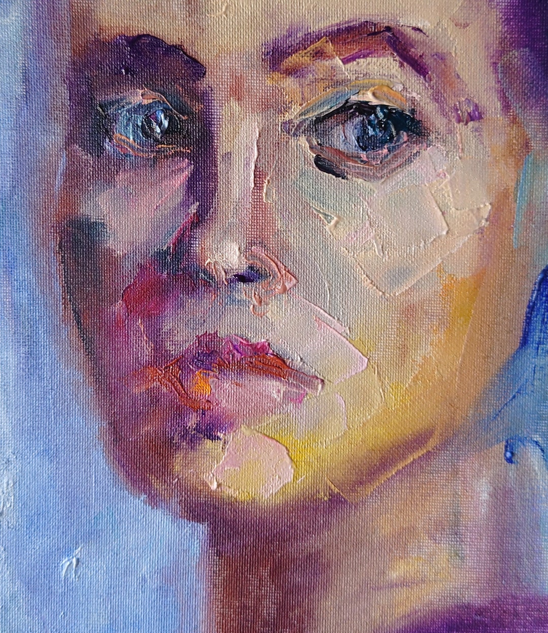 Portrait of Women Original Oil Painting Face Small Painting Gift for ...