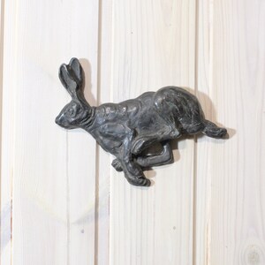 Solid Bronze Sculpture, Hare Wall Decor, Countryside Animals - Etsy