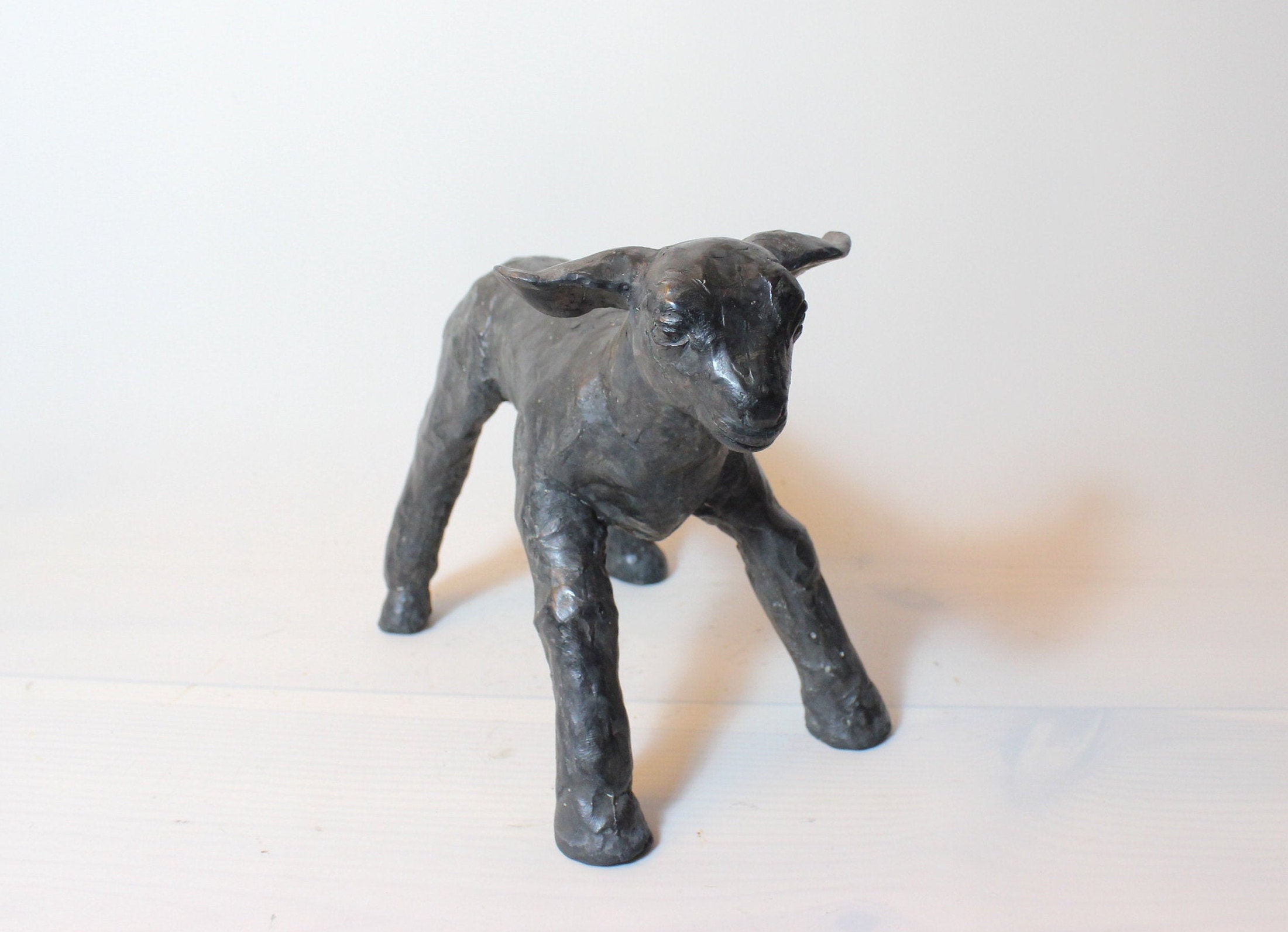 Original Bronze Sculpture Lamb Art Sheep Sculpture - Etsy