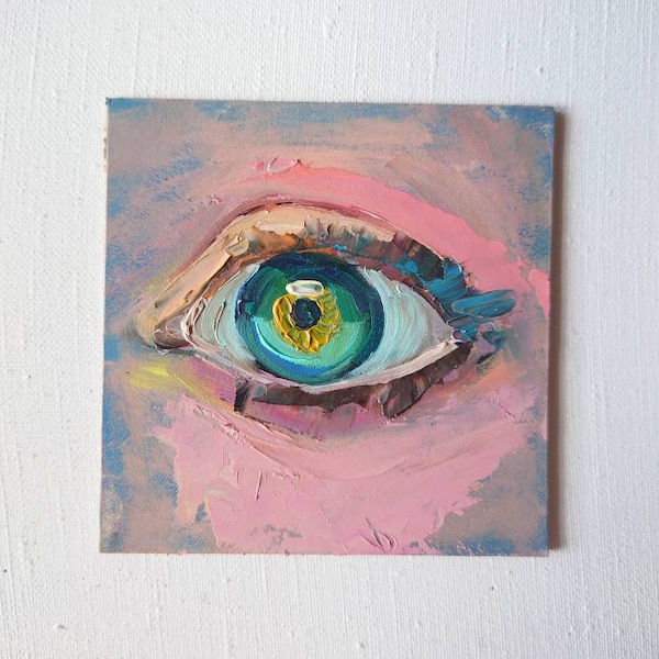 Eye Portrait Painting - Etsy