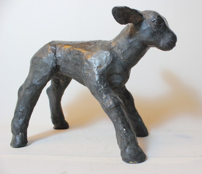 Original Bronze Sculpture Lamb Art Sheep Sculpture - Etsy