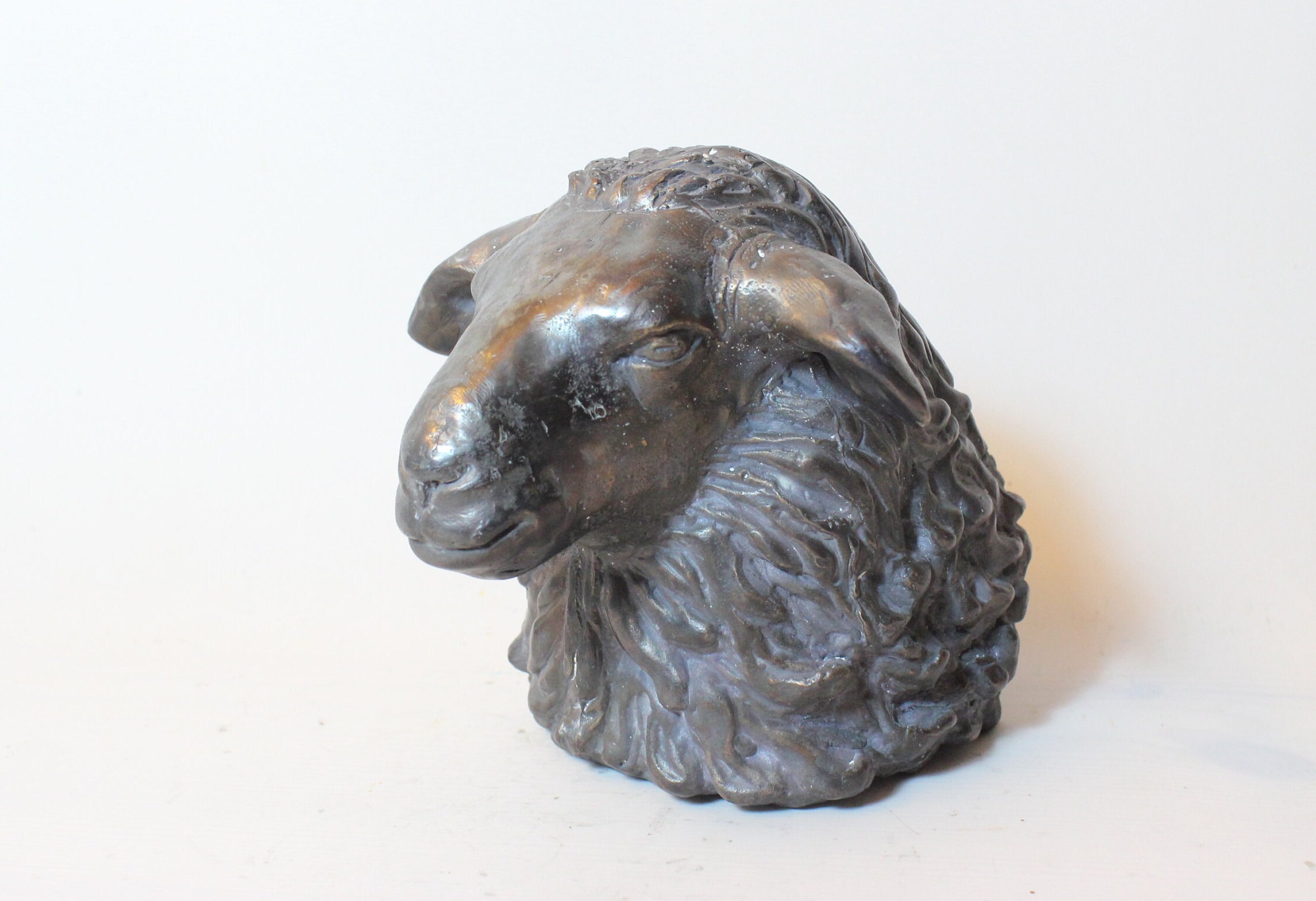 Sheep Bronze Sculpture, Countryside Animals, Original Sheep Art - Etsy