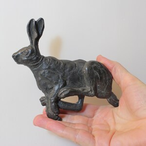 Solid Bronze Sculpture, Hare Wall Decor, Countryside Animals - Etsy