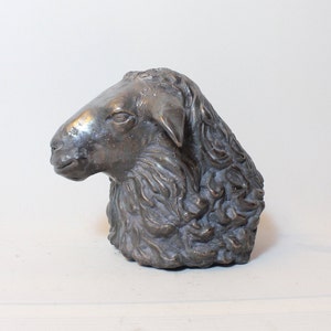 Sheep Bronze Sculpture, Countryside Animals, Original Sheep Art - Etsy