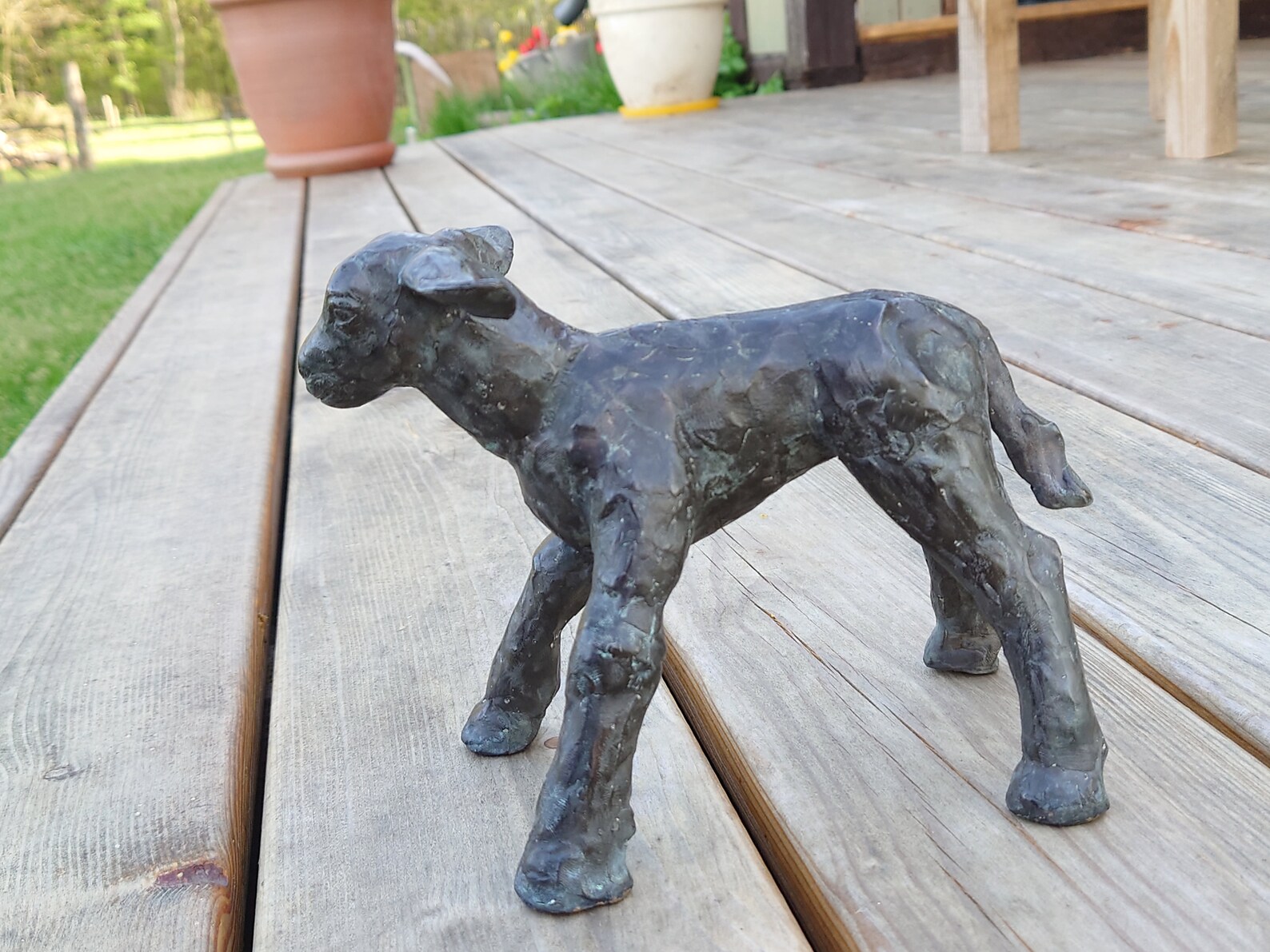 Original Bronze Sculpture Lamb Art Sheep Sculpture - Etsy