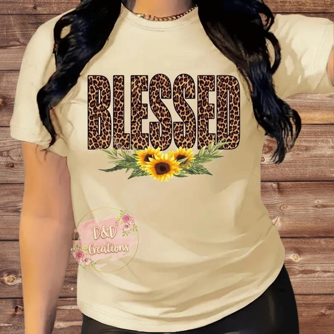 BLESSED SUNFLOWER PNG - Etsy