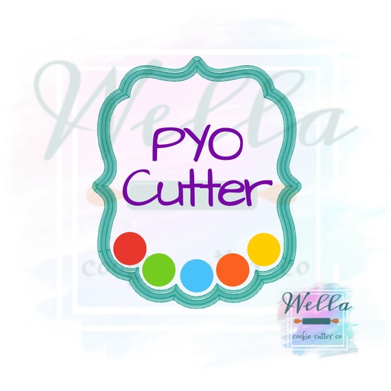 PYO Cookie Cutter Paint Your Own Cookie Cutter PYO Cookie | Etsy