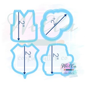 Police Cookie Cutter Set - Etsy