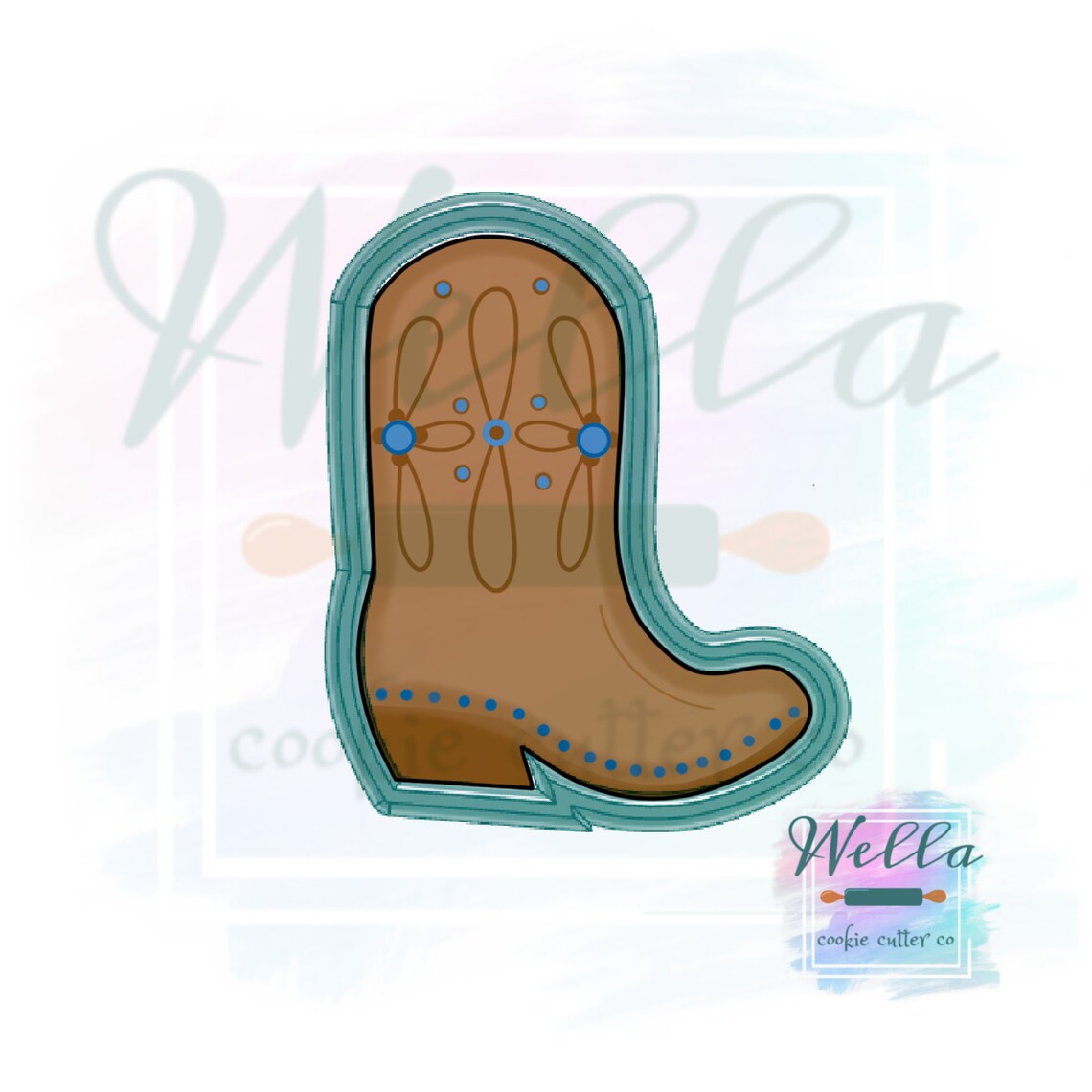 Cowboy Boot Cookie Cutter, Cowgirl Boot Cookie Cutter, Western Cookie ...