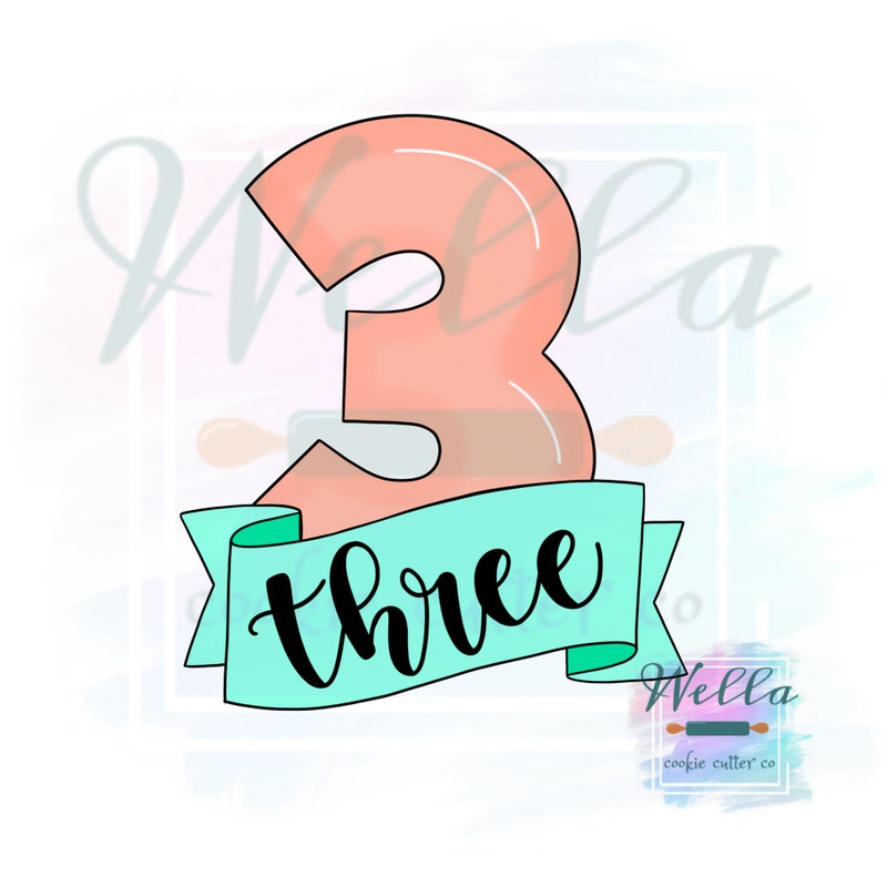 Number Cookie - Etsy