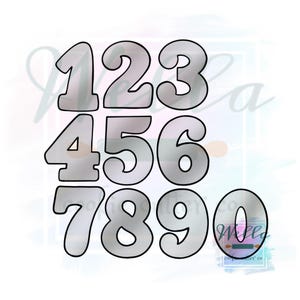 Curvy Numbers Cookie Cutter Set - Etsy