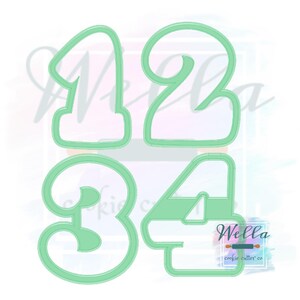 Curvy Numbers Cookie Cutter Set - Etsy