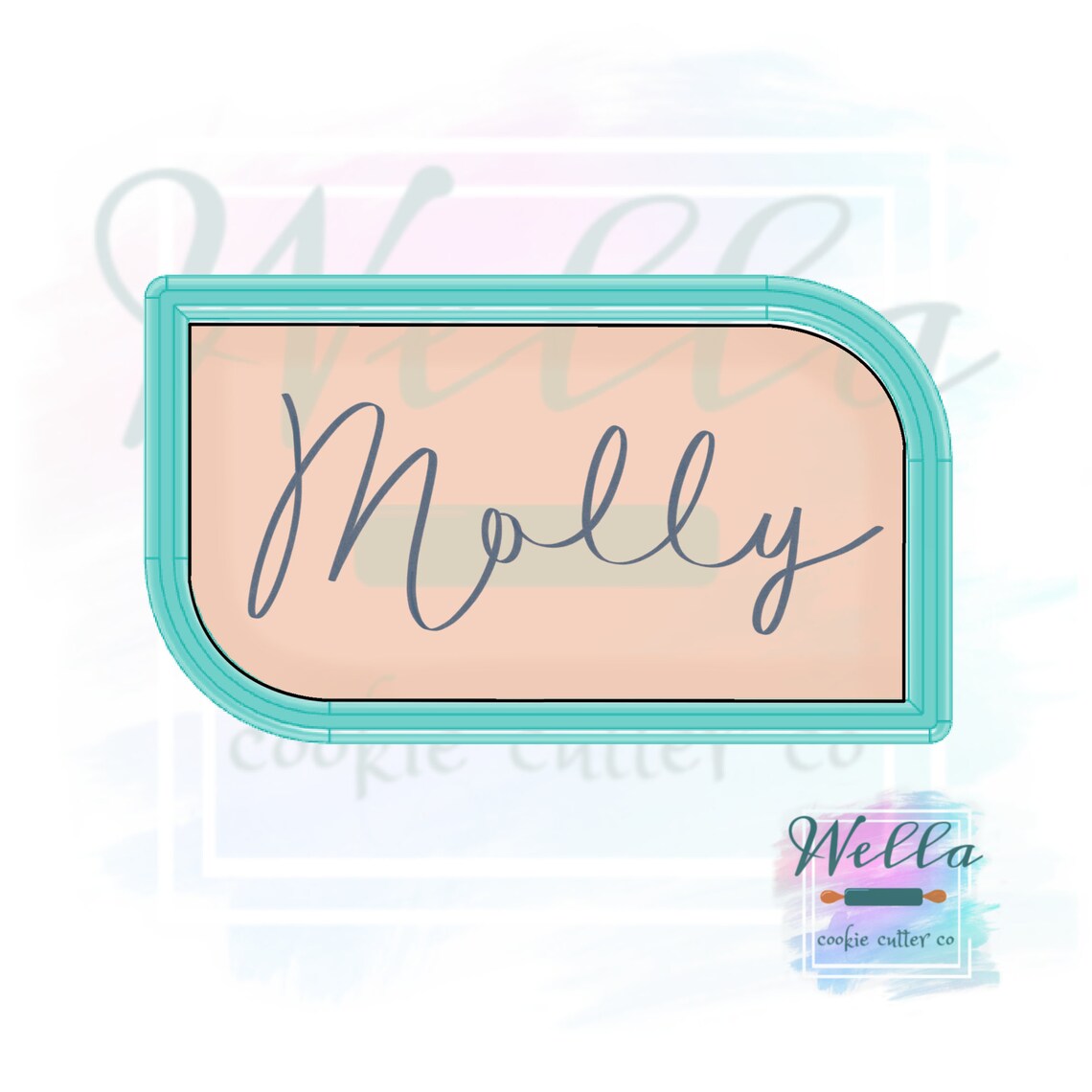 Plaque Molly Cookie Cutter Modern Molly Cookie Cutter Modern | Etsy