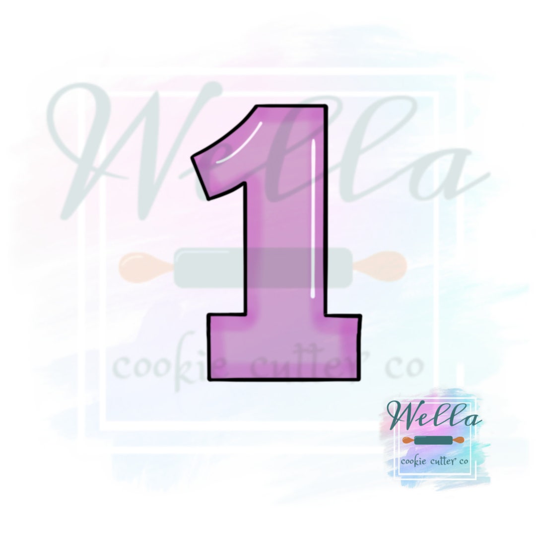 Number 1 Cookie Cutter - Etsy UK