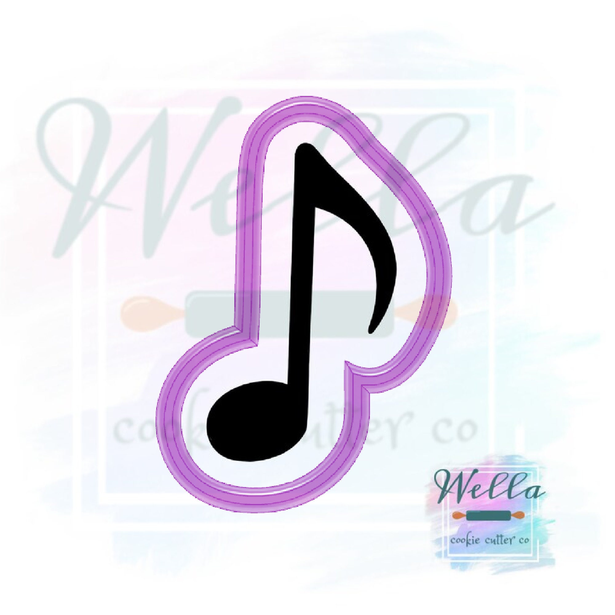 Single Musical Notes Clipart